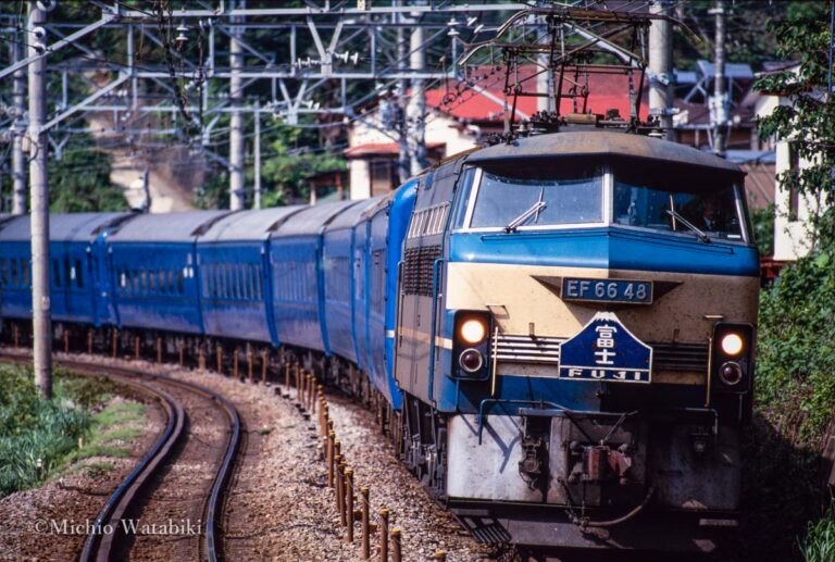 EF66「寝台特急富士」根府川～早川（1998.5.5） - ビバトレインどっとこむ